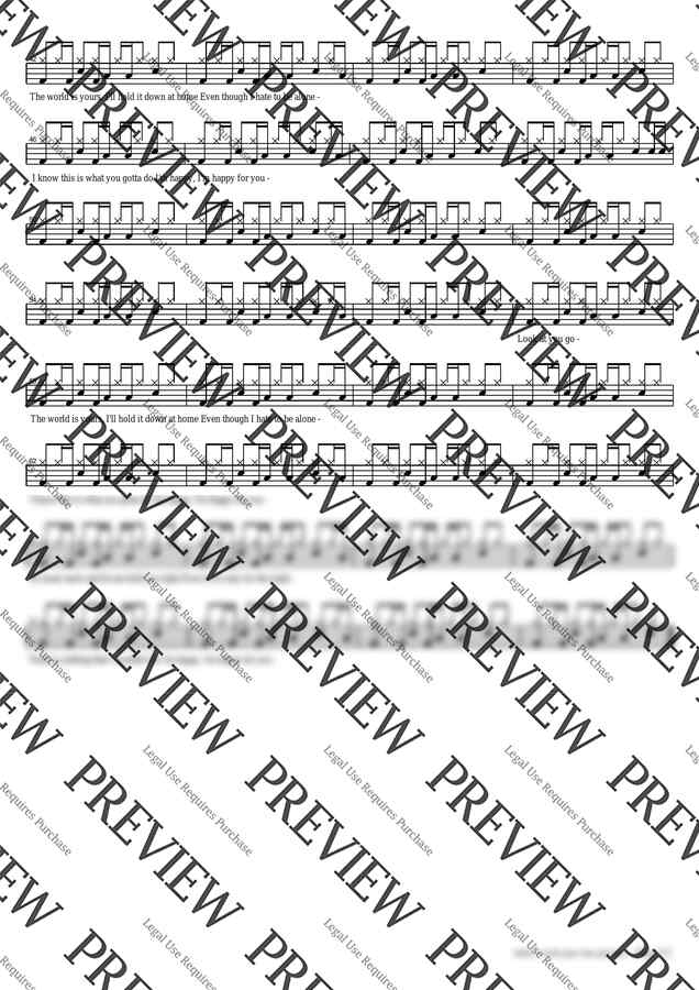 악보 > LANY - (what i wish just one person would say to me) | 카피드럼