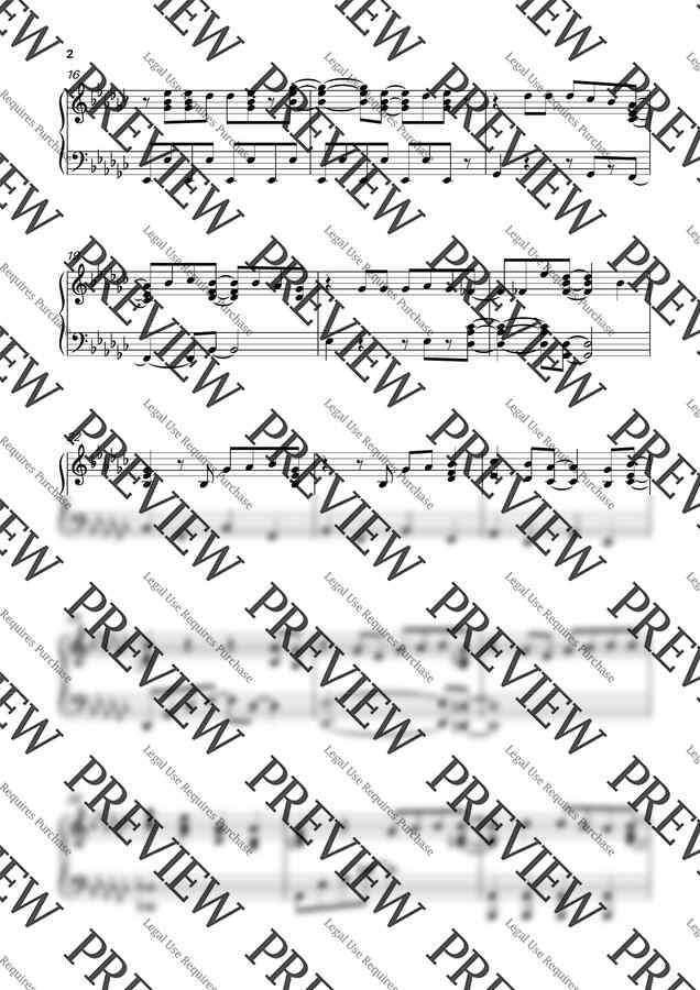 악보 > 5050 - Jungle P (ONE PIECE) by Piano Lovers. jp