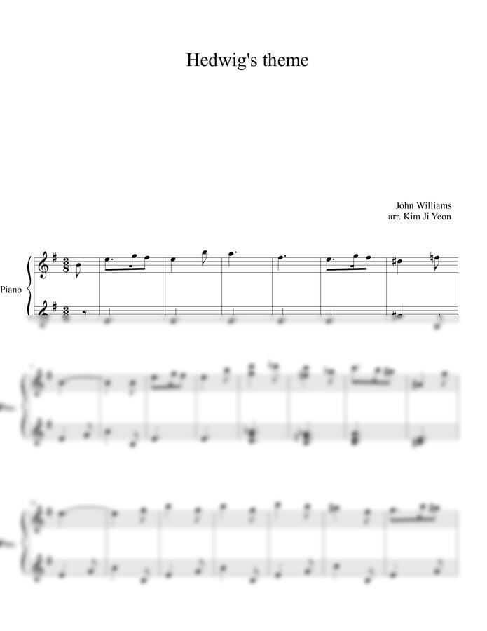악보 > 해리포터OST - Hedwig's Theme (체100) | 김지연
