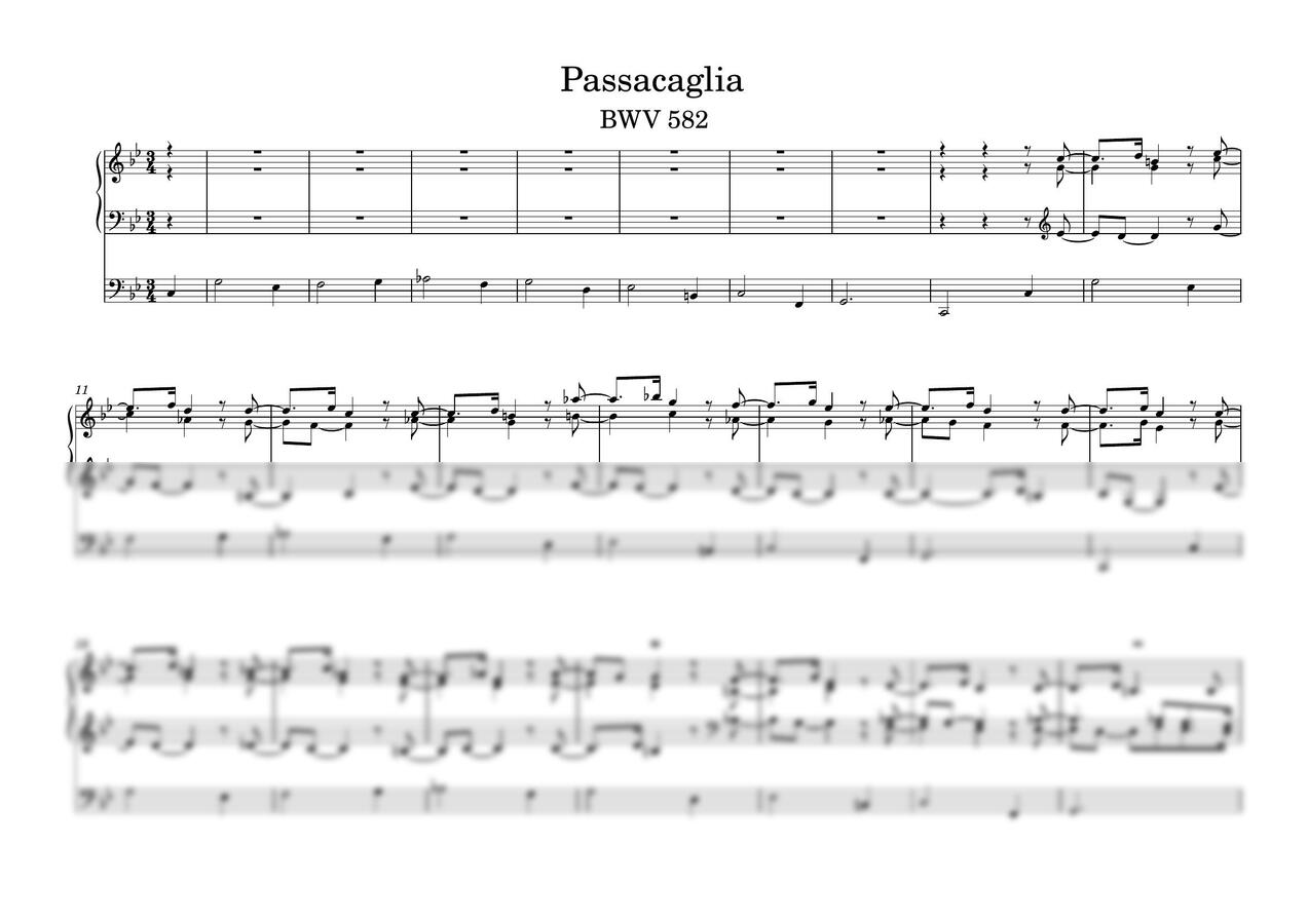 악보 > J.S.Bach - Passacaglia & Fugue C minor BWV 582