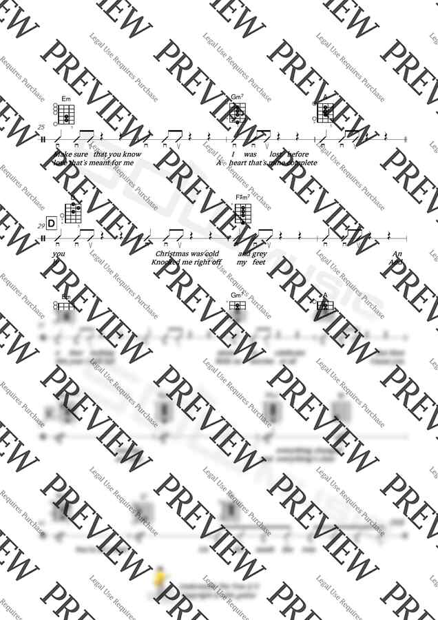 악보 > Kelly Clarkson - Underneath the tree by 서동욱