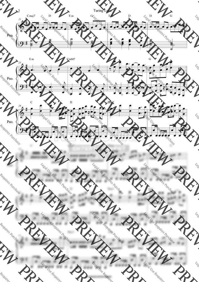 악보 > 나나오 아카리 - Turing Love by 건반엔터테인먼트