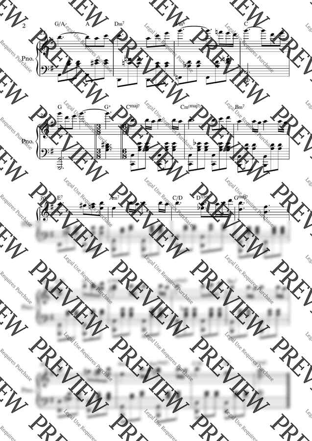 악보 > 황진이 OST - 꽃 날 by 피아노인유