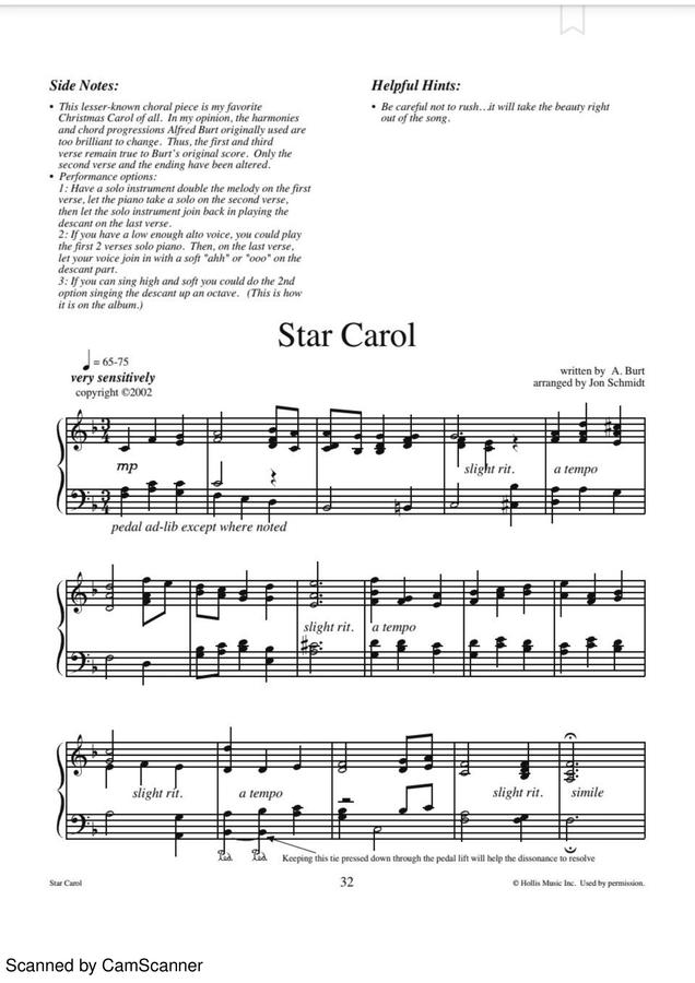 악보 > star carol