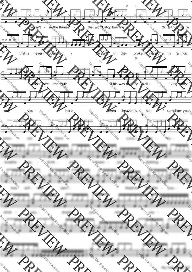 악보 > Disciple - My Hell by 카피드럼