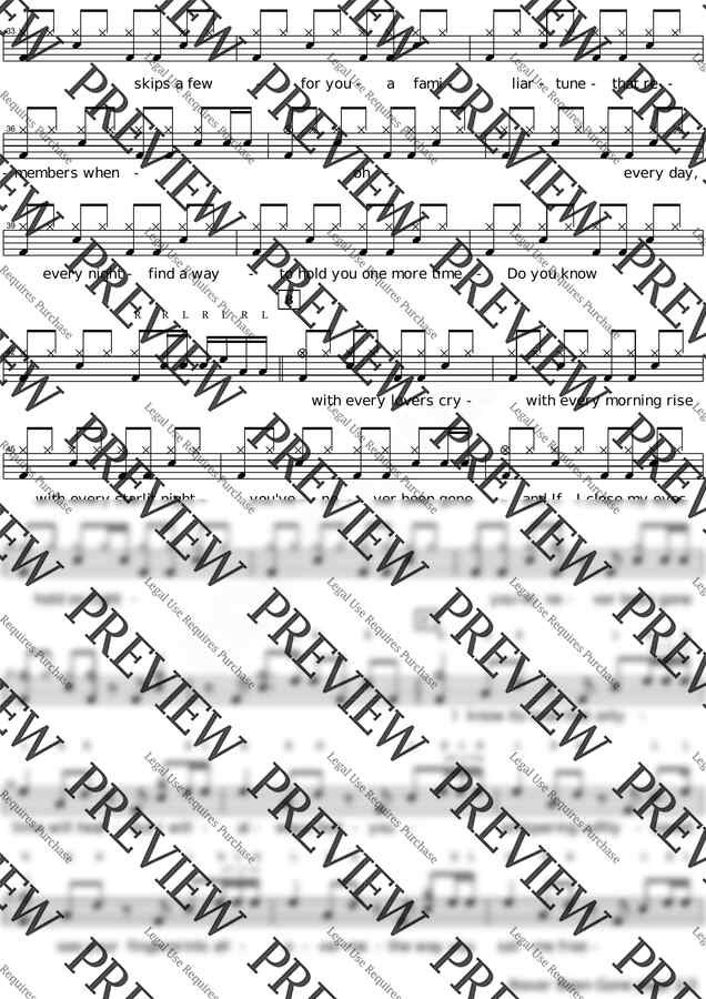 악보 > Above Envy - Never been gone by 카피드럼